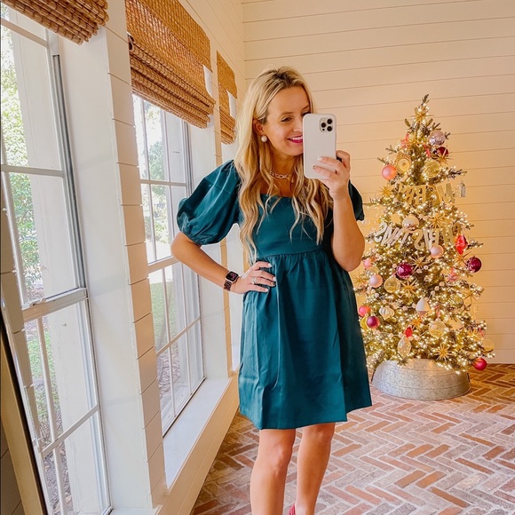 Gibson | Dresses | Jennifer Puff Sleeve Party Dress | Poshmark